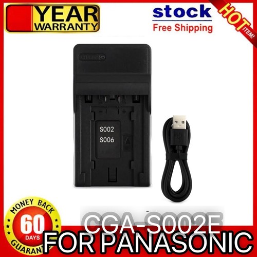 USB Battery Charger Charging Dock for Panasonic CGA-S006E S002E Lumix ...