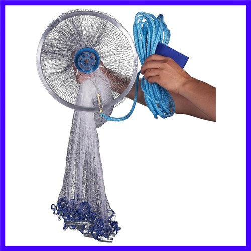 Fishing Net Saltwater Cast Net with Aluminum Ring Fish Net for Minnow ...