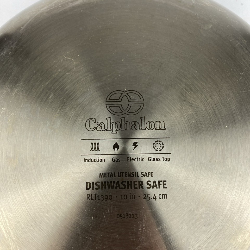 Calphalon 10" Skillet Fry Pan 1390 Stainless Steel No Lid | eBay