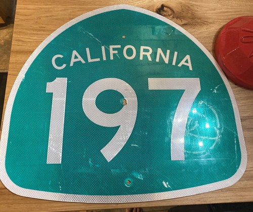 California State Highway 197 Metal Sign Original Retired DOT 25”x28” | eBay
