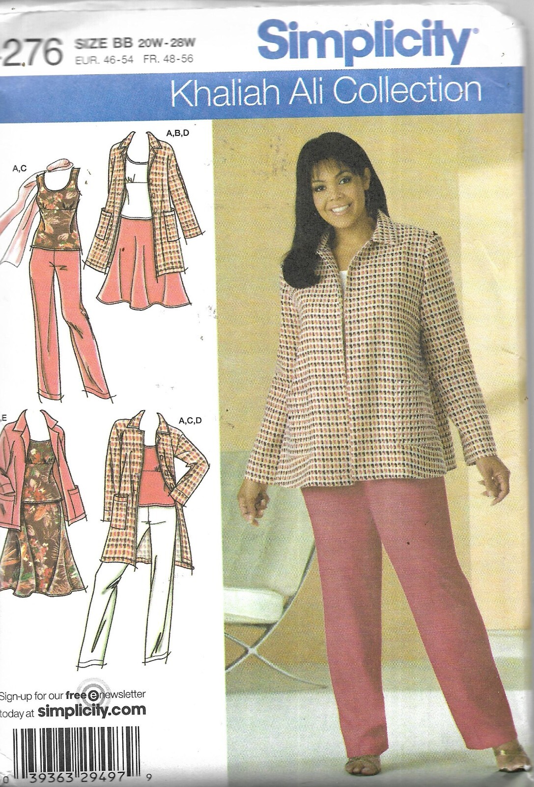 Simplicity #4276 WOMEN'S PLUS SIZE SEPARATES Uncut Sewing Pattern Sizes ...