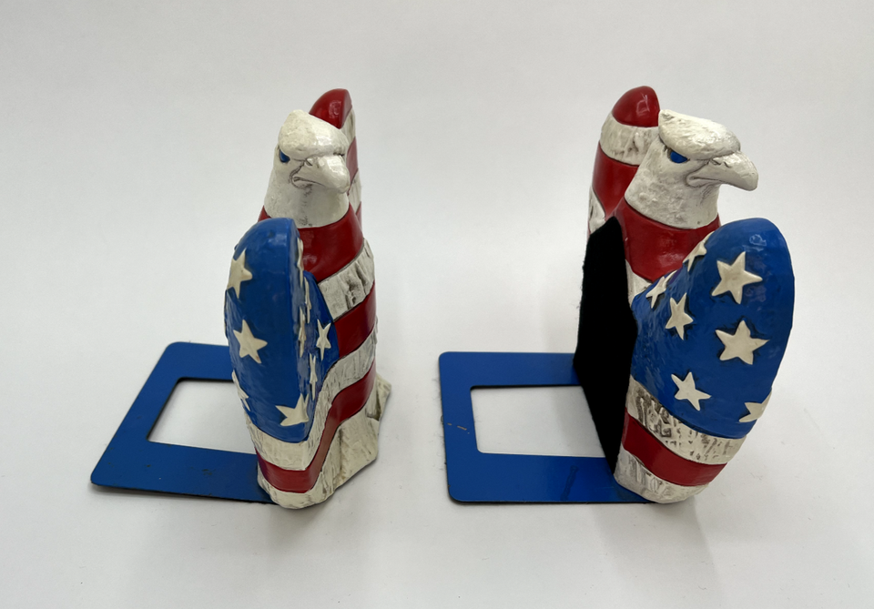 1970s Funky Fitz & Floyd Patriotic Red, White & Blue Composite EAGLE ...