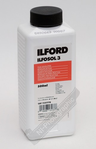 Ilford Ilfosol 3 & Stop Bath Black & White Liquid Film Developing Kit ...