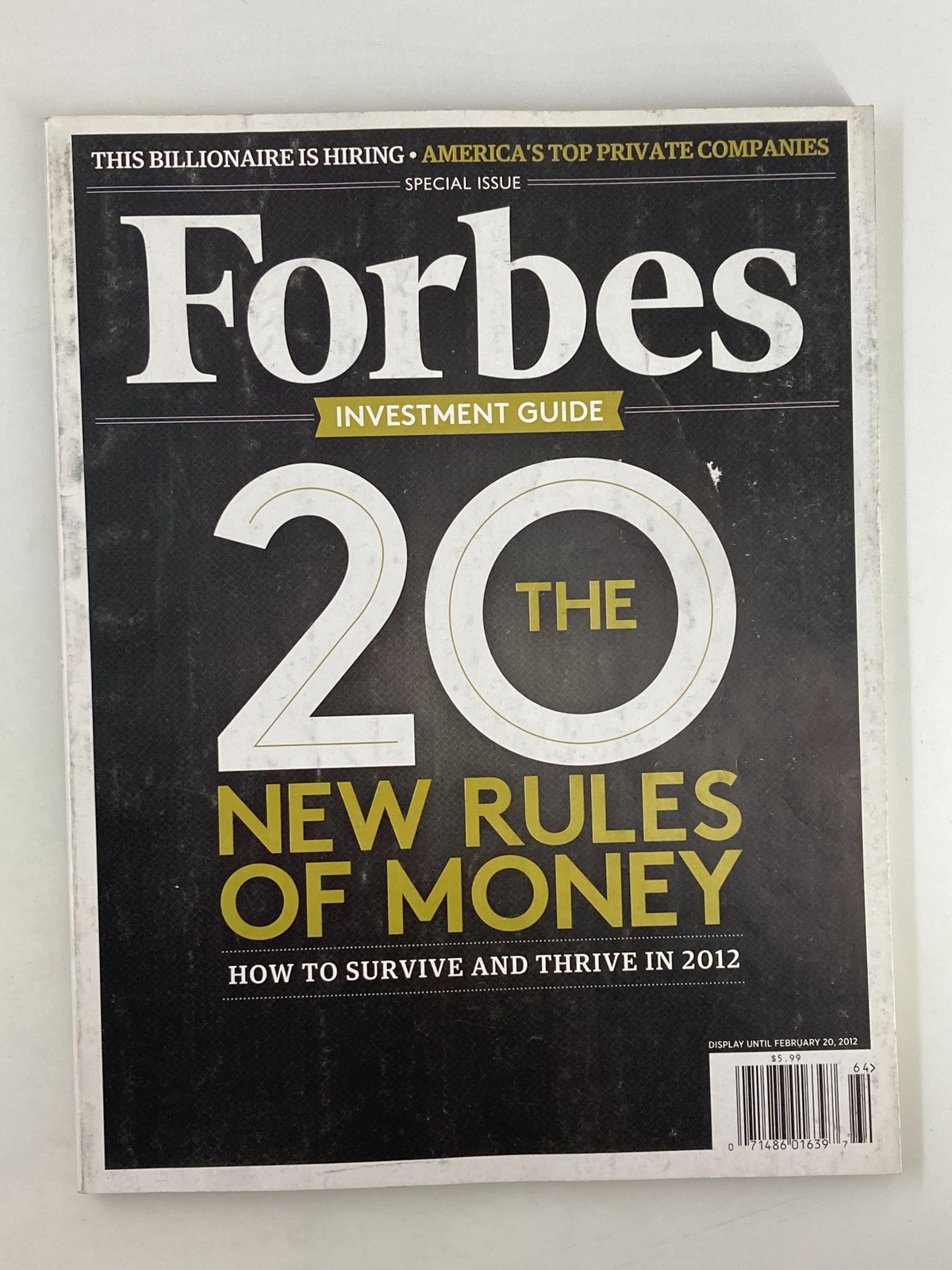 Forbes Magazine December 5 2011 The 20 New Rules of Money No Label | eBay