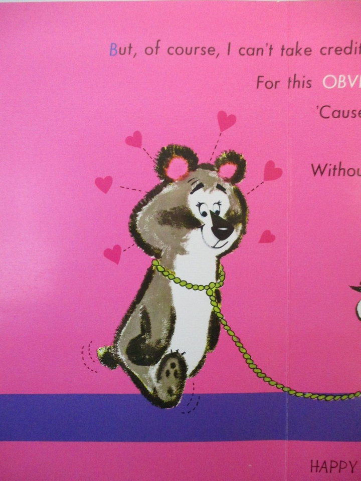 Rust Craft Valentine Card For My Wife with Thanks Vintage Funny ...