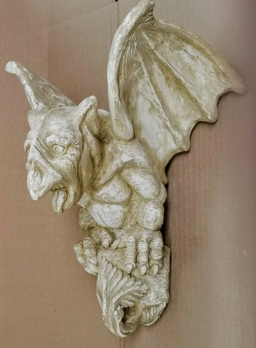 Huge Mythical Winged Protector Gargoyle Home Garden Architectural ...