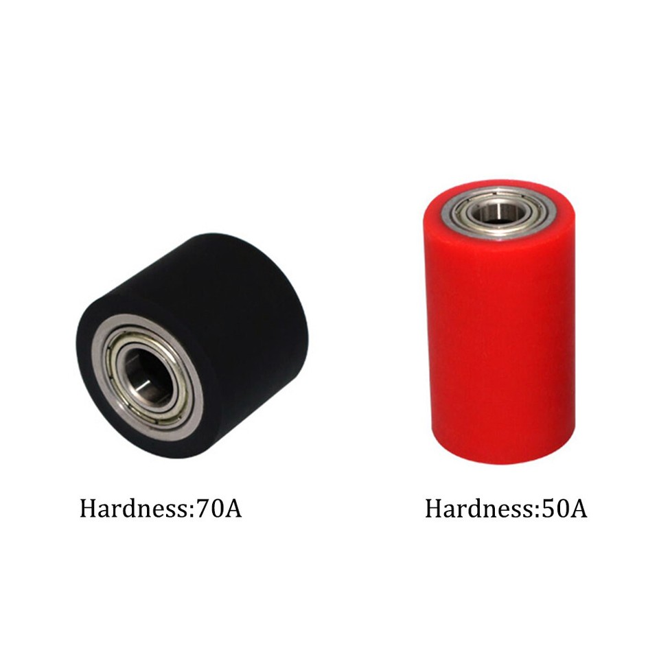 PU Polyurethane Steel Core Roller Bearing Guide Wheel Flat Belt Idler ...