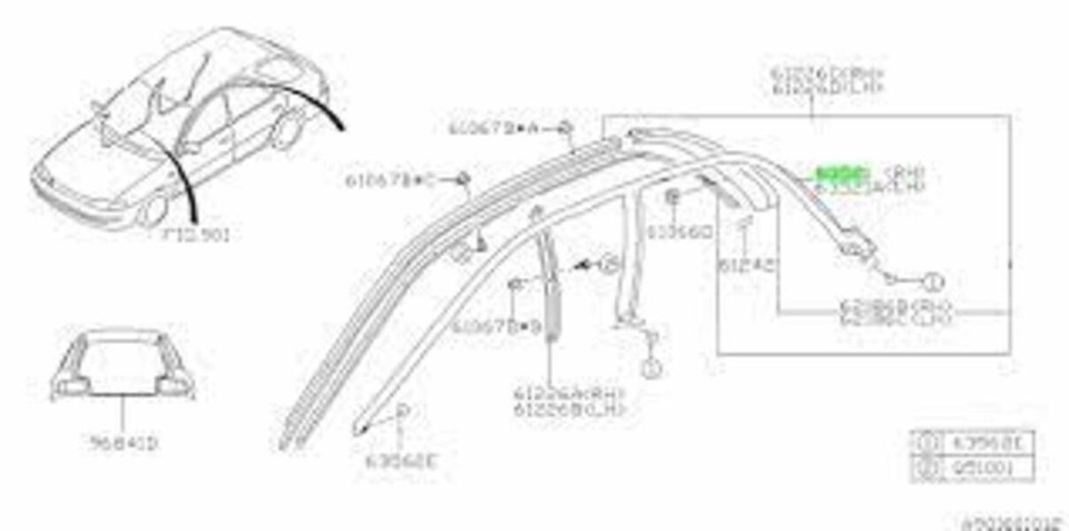 SUBARU Genuine OEM IMPREZA GC8 93-01 WRX STI Door Weather Strip Left | eBay