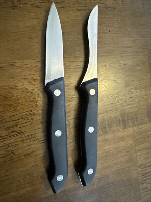 Ronco Showtime Six Star #15 And #16 Stainless Steel Black Steak Knife ...