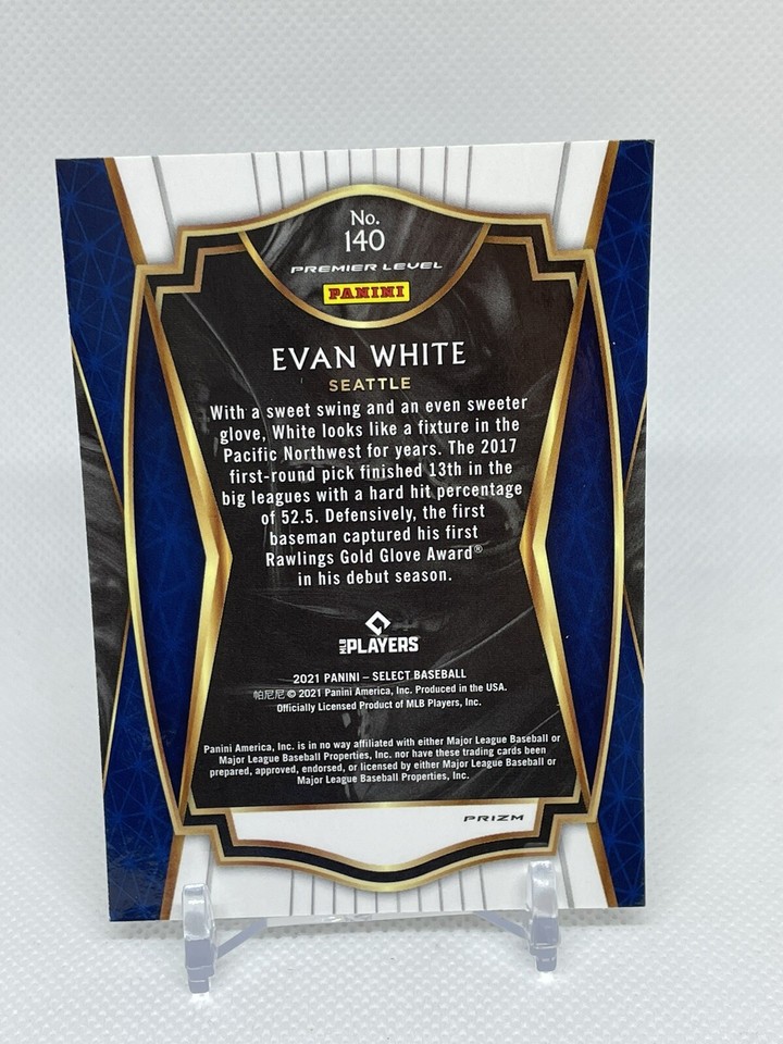 2021 Panini Select Evan White Scope Prizm Premier Level Seattle ...