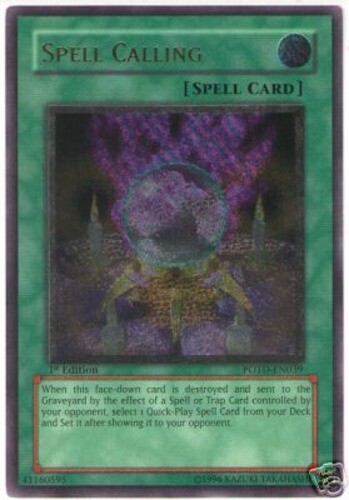 Spell Calling - POTD-EN039 - Ultimate Rare - 1st Edition Near Mint - Yu ...