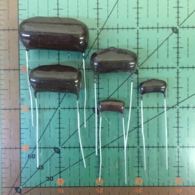 El Menco Radial Mylar Capacitor 8000pF 600v VINTAGE .008uF AMP Audio ...