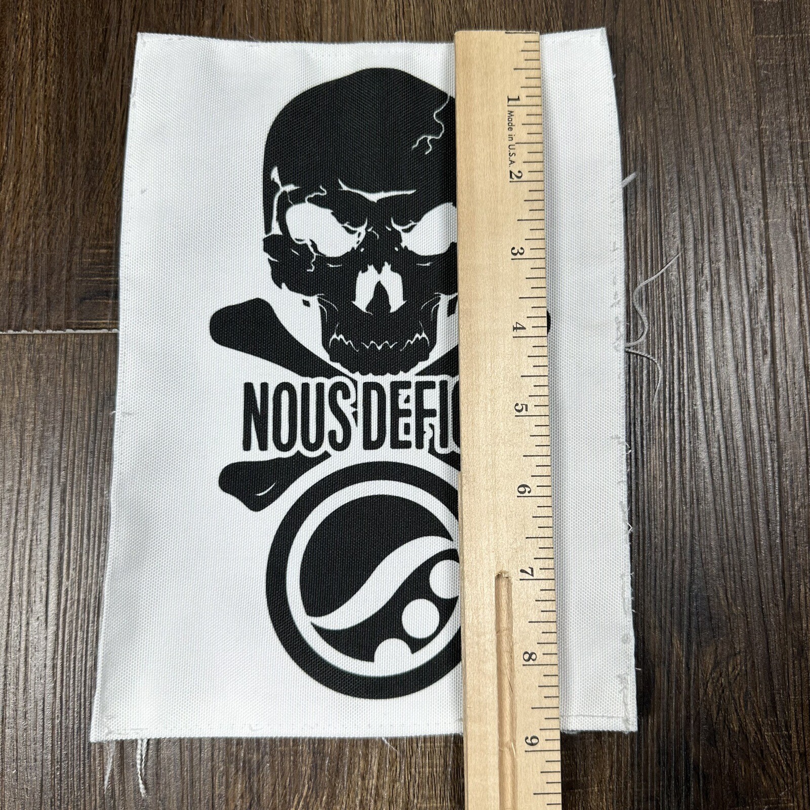 Rare Shoyoroll Nous Defions Skull & Cross Bones (9x6) Gi Patch