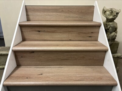 NEW Luxury Stair Cladding Kit 13 Treads And Risers LVT Ridged Core ...