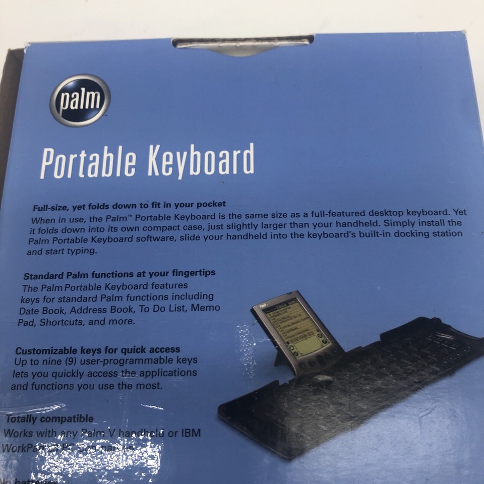 Palm Portable Folding Keyboard for Palm m100, III or VII series New ...