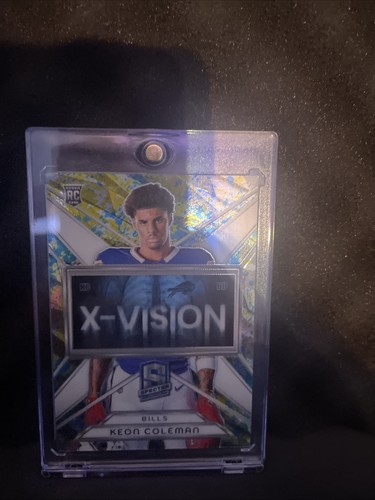 2024 Panini Spectra X-Vision Keon Coleman #XV-13 Neon Splatter Prizm /8 ...
