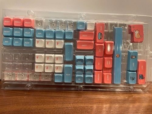 Geek Social Cute Kitty Cat Shape Keycaps Keys New Qwerty Keyboard ...