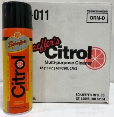 Schaeffer's #266 Citrol Degreaser (12 ct /16 oz cans) | eBay