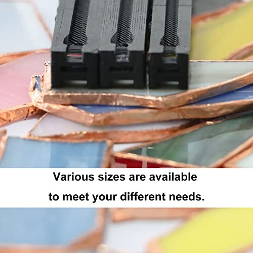 3 PCS Stained Glass Copper Foiling Tool,Hand Foiler 7/32,1/4,3/16 Foil ...