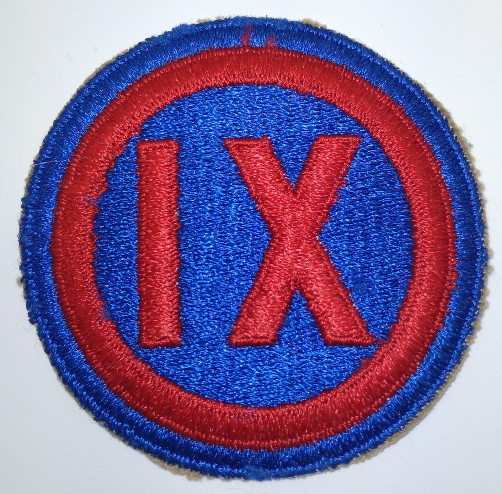 WWII US Ninth Army Corps Shoulder Sleeve Insignia 9th IX Army Corps WW2 ...
