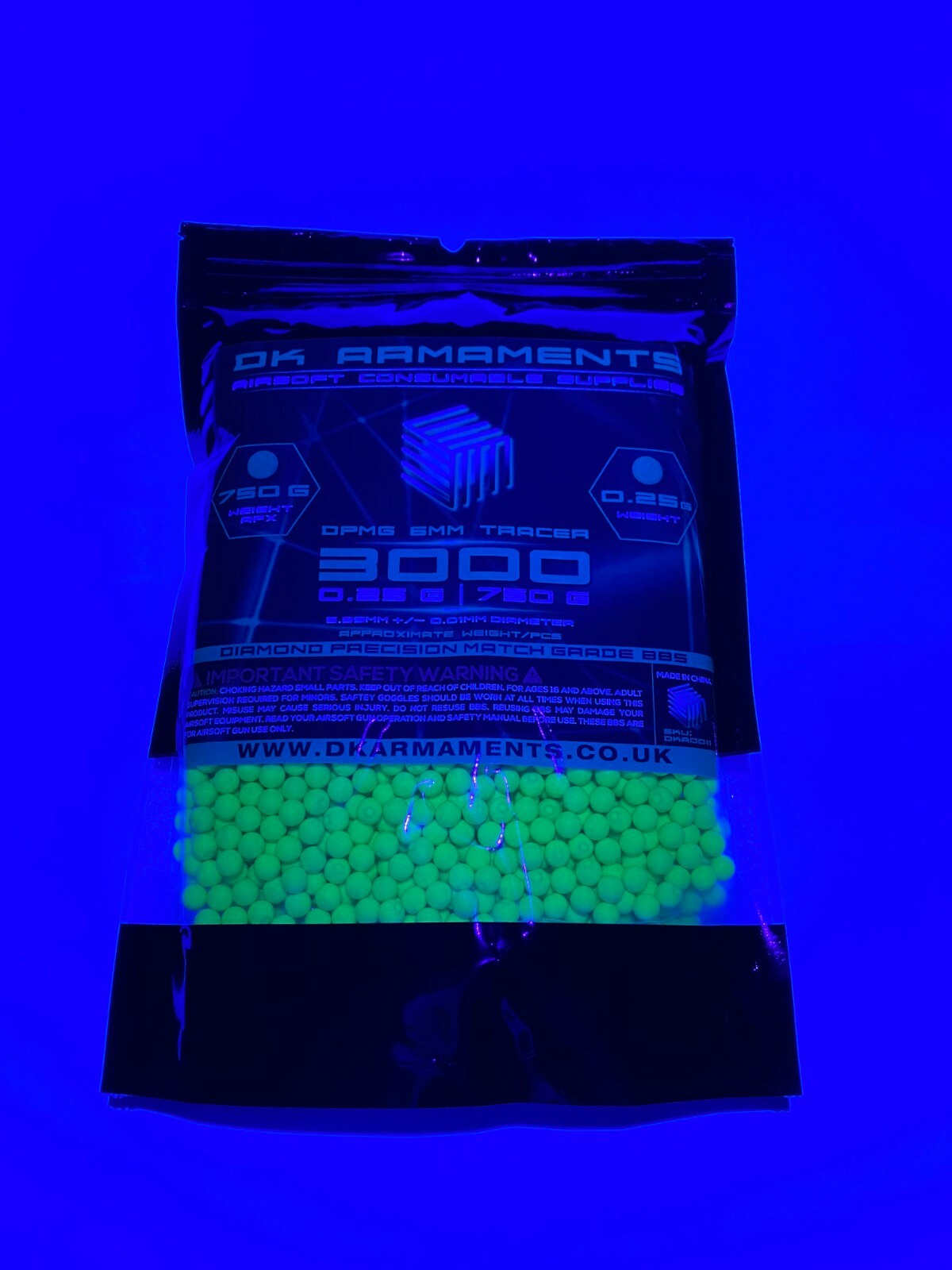 DK ARMAMENTS High Grade precision Airsoft BB packs various BB weights ...