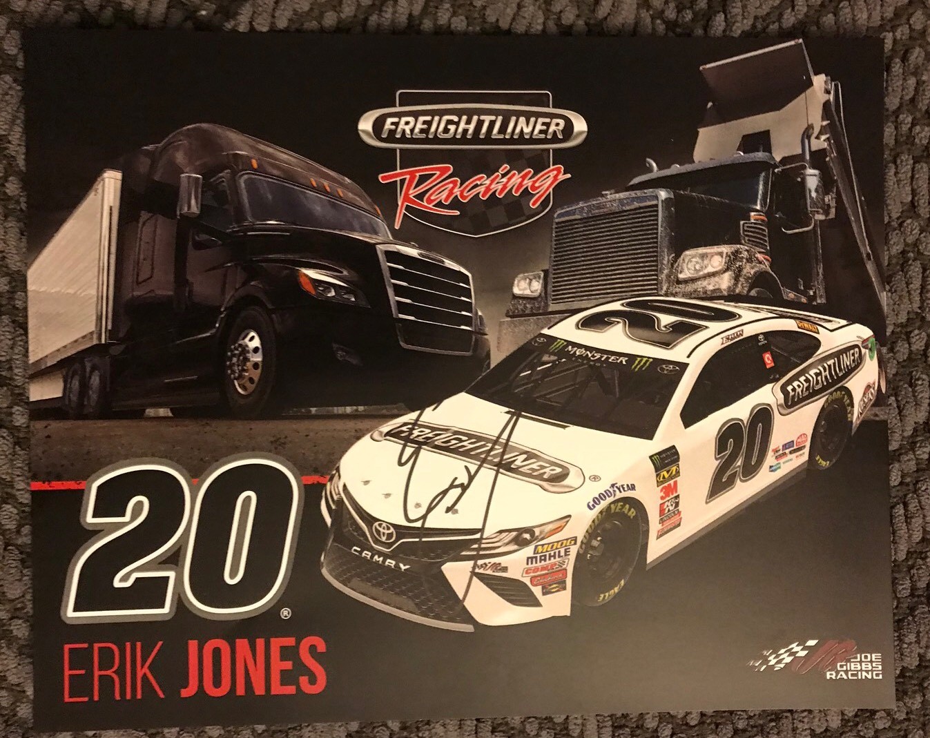 Erik Jones Signed Promo Hero Card Nascar Autographed 2018 | eBay