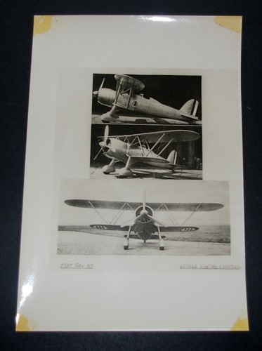 WW2 Photograph FIAT CR.42 Falco Italian biplane fighter aircraft | eBay