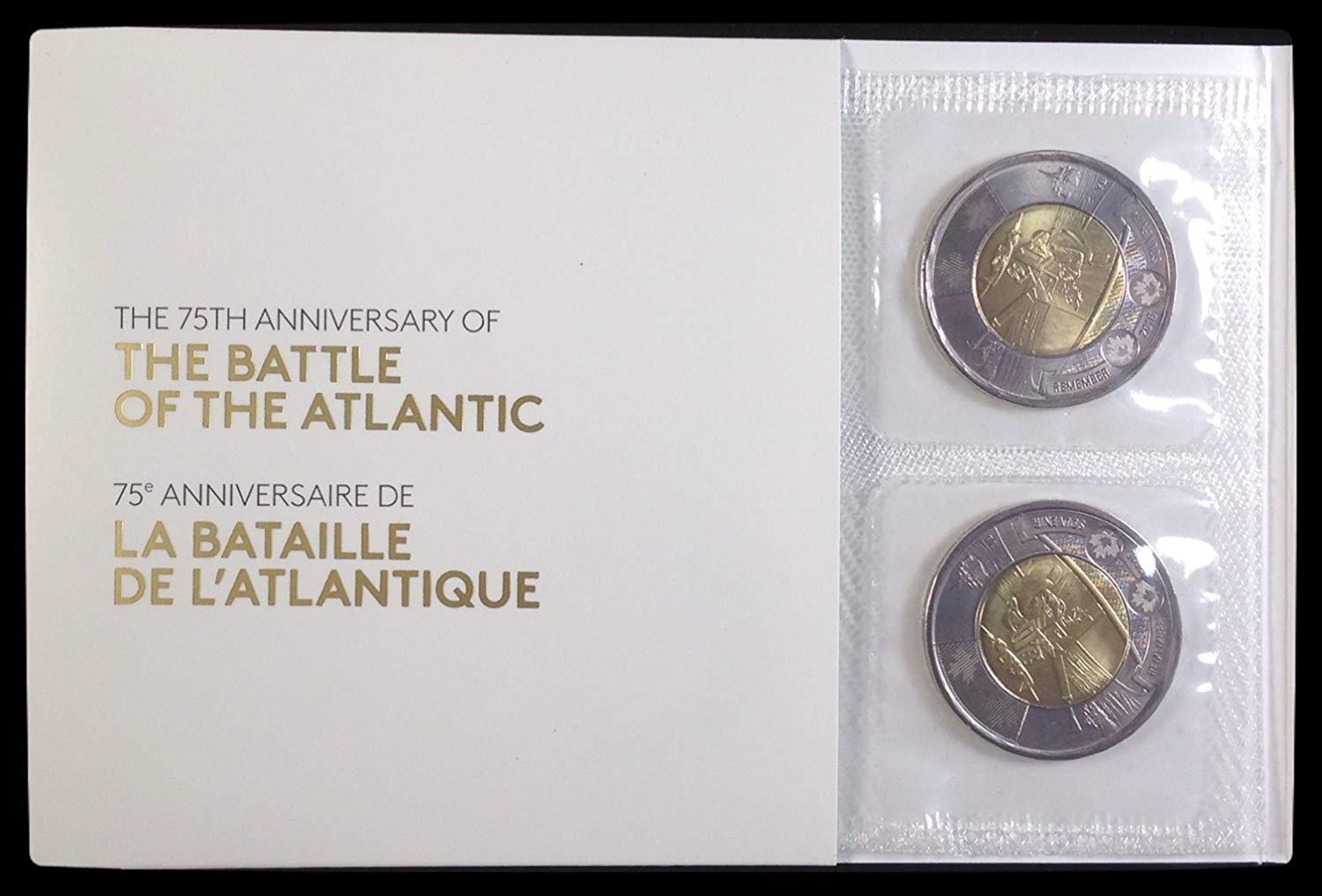 2016 Canada 75th Anniversary Battle Of The Atlantic $2 Dollar Toonie 5 ...