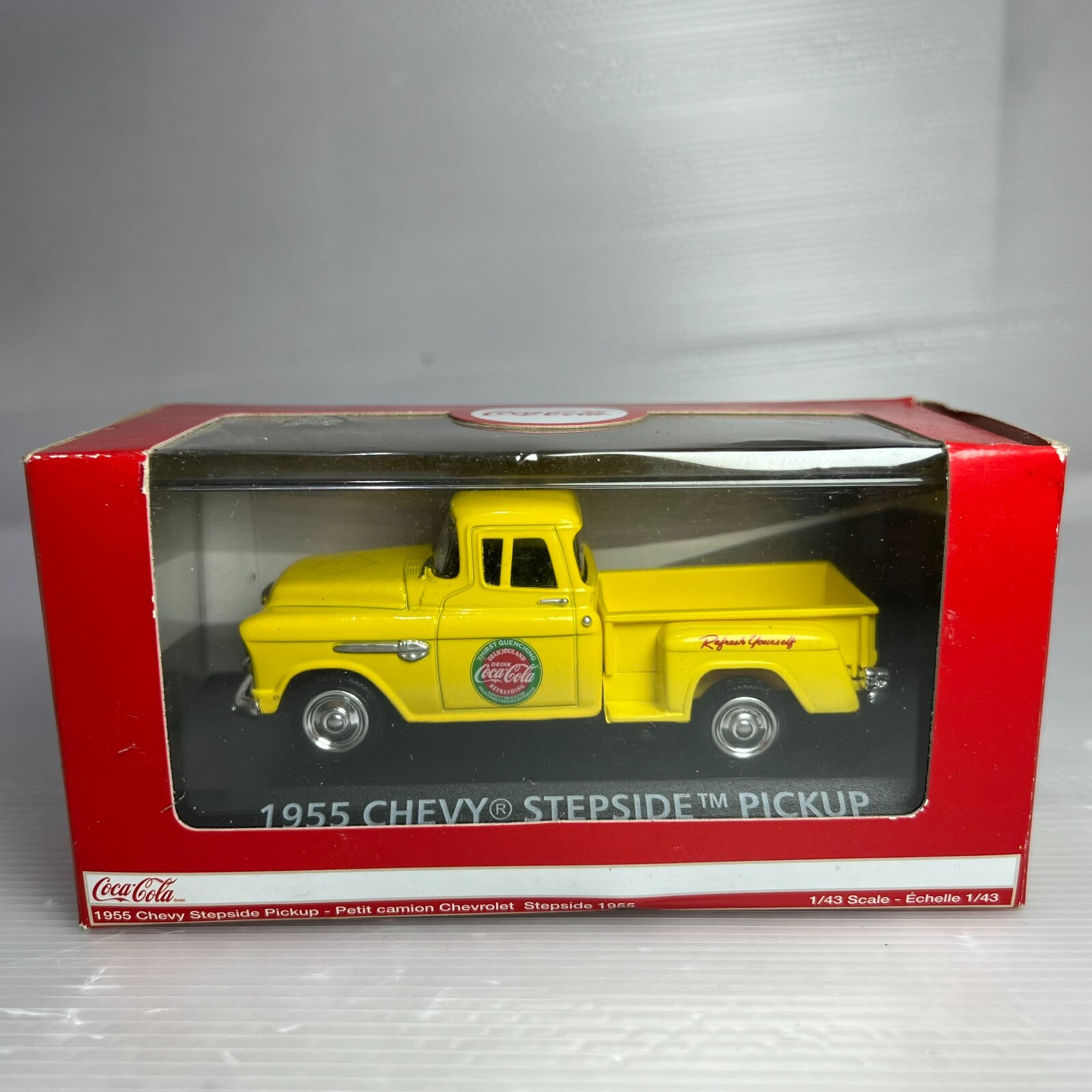 1/43 Coca Cola Chevrolet Stepside Pick Up 1955 Yellow #430001 | eBay