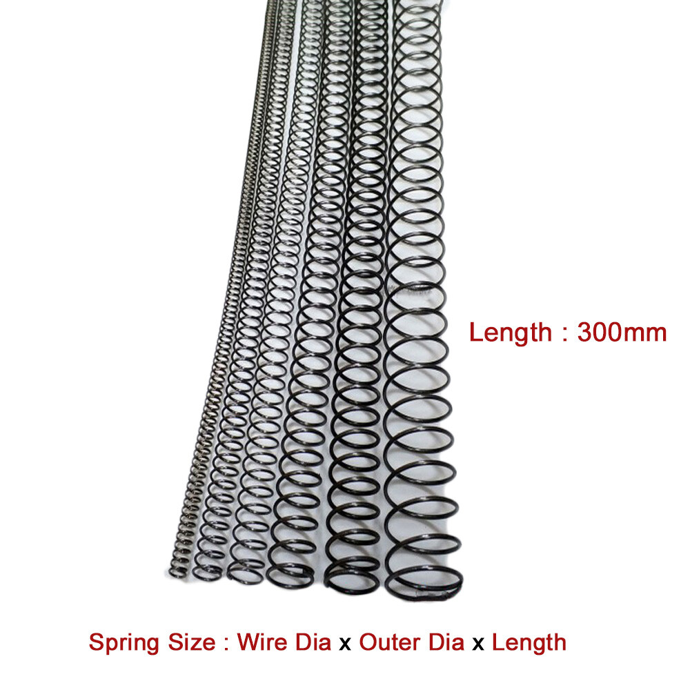Length 300mm Compression Spring Pressure Springs OD 2-35mm Wire Dia 0 ...