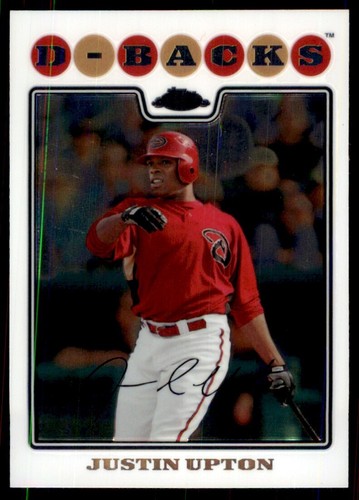 2008 Topps Chrome Justin Upton Baseball Cards #38 | eBay