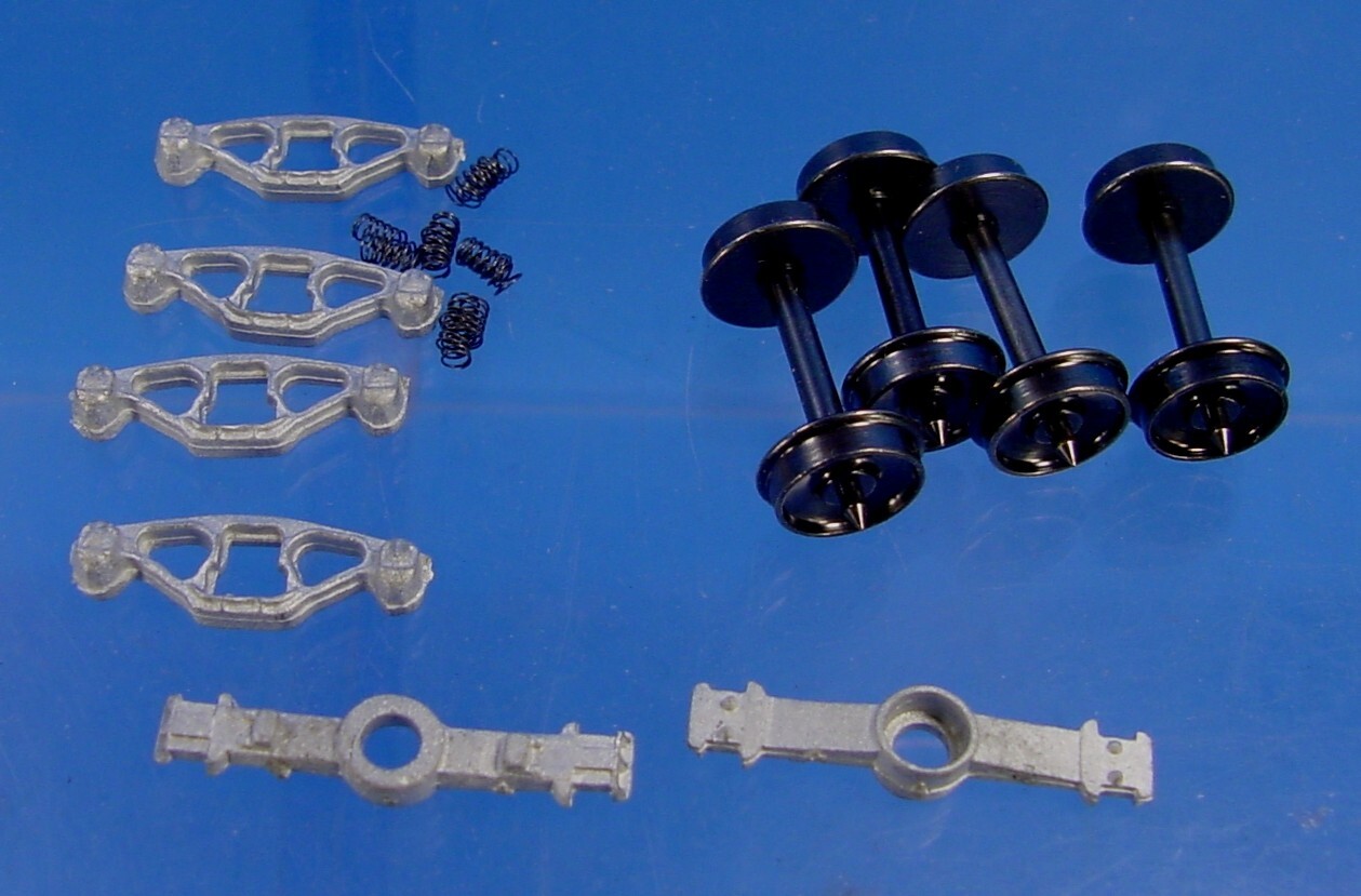 HO BETTENDORF SPRUNG TRUCKS WITH INTERMOUNTAIN WHEELS WISEMAN MODELS ...