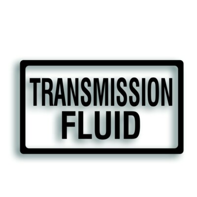 Service Garage Shop Decal for TRANSMISSION FLUID Barrel Drum Tank sign ...