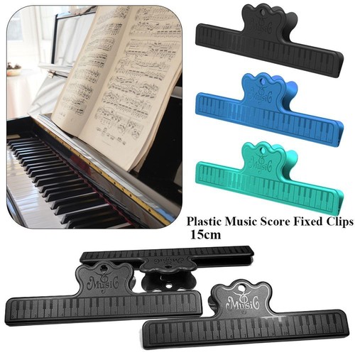 Book Paper Holder Violin Piano Player Office File Buckles Guitar Fixed ...