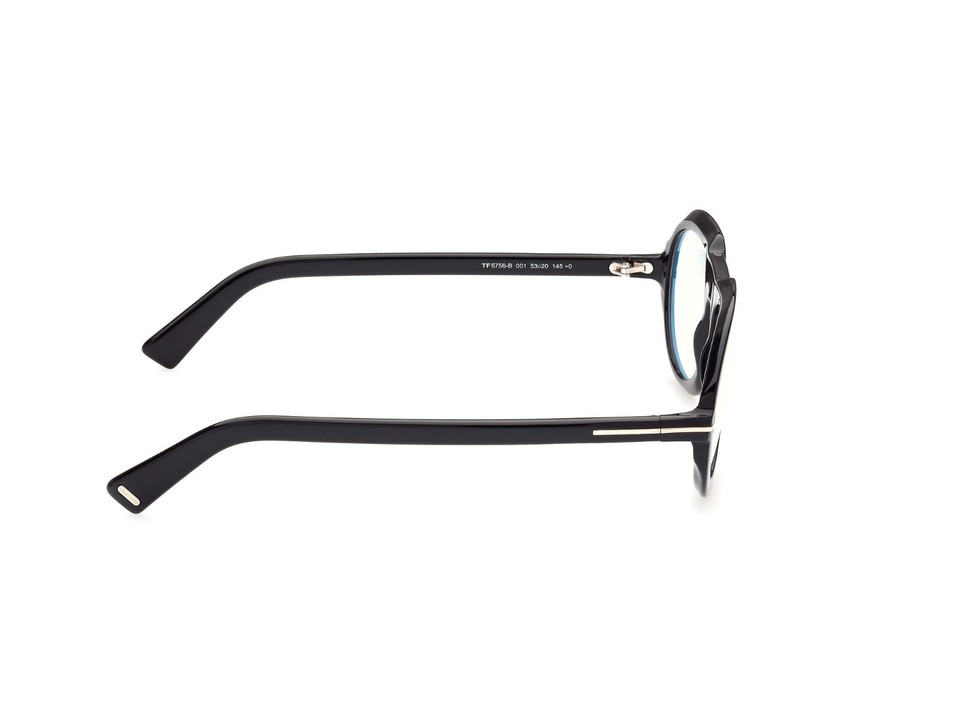 Tom Ford TF5756-B 001 Black Plastic Optical Eyeglasses Frame 53-20-145 ...