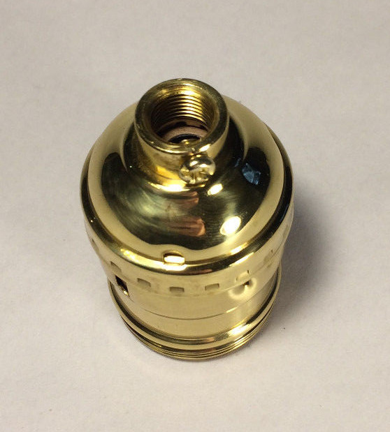 Solid Brass Short Keyless Early Electric Industrial Style Uno Lamp ...