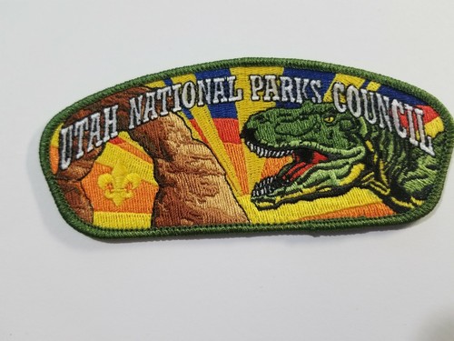 BSA Boy Scouts Shoulder Patch Utah National Parks Council Dinosaur | eBay