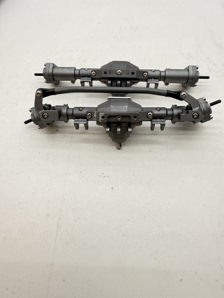 Axial Scx10 Front And Rear Portal Axles Machined Aluminum Grey 1/10 ...