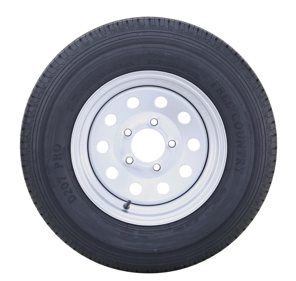 Free Country Trailer Tire Rim ST175/80R13 6-Ply C 91M 5 Lug x 4.5 ...