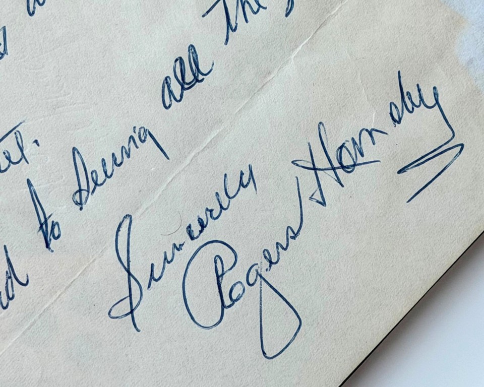 Cardinals Legend Rogers Hornsby Bold Signed Letter on Leaving Chicago ...