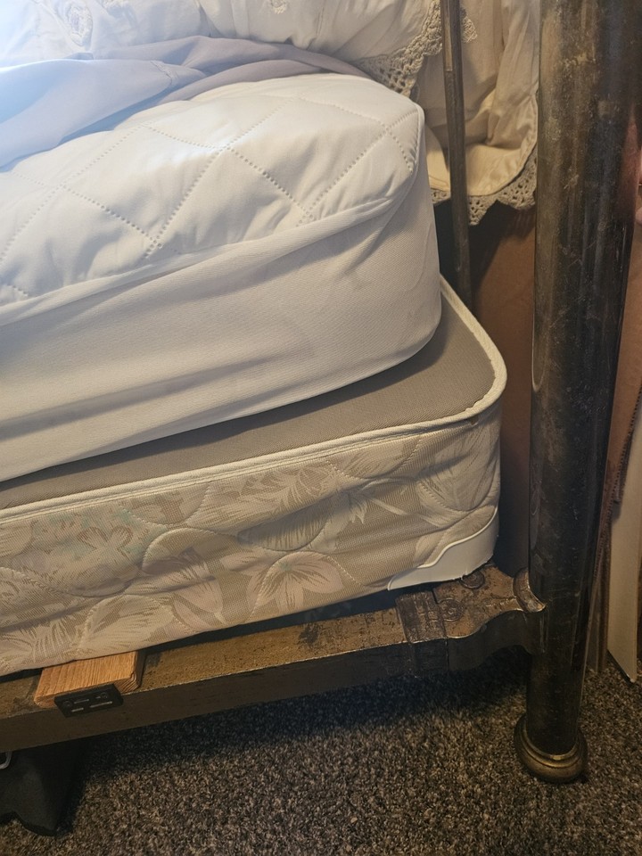 Antique Brass Bed Full Size With Mattress Box Springs | eBay