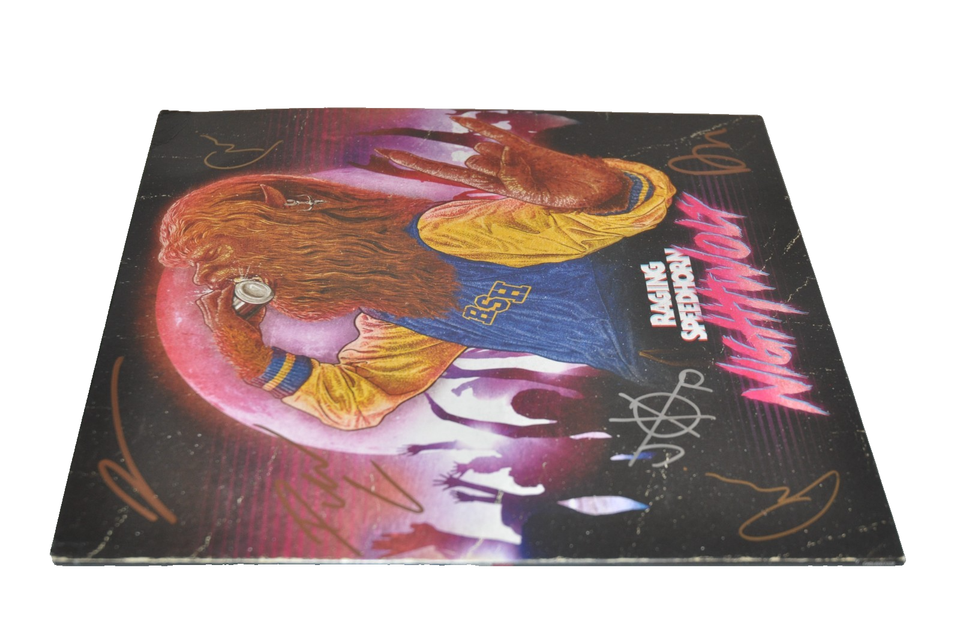Raging Speedhorn Night Wolf Vinyl Neon Pink LP Signed Nightwolf | eBay UK