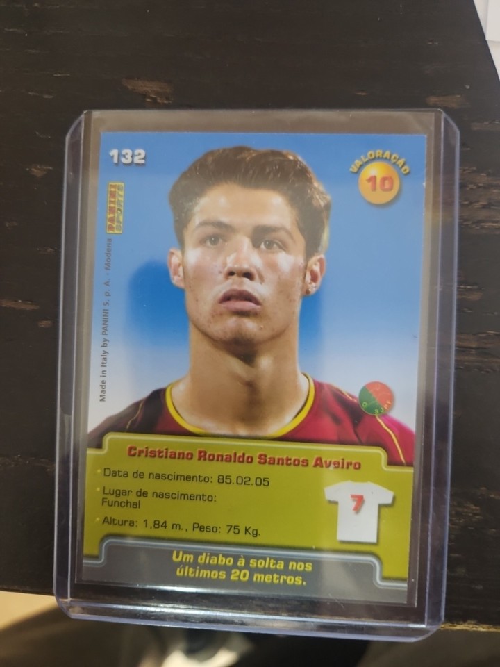 PANINI MEGACRAQUES 2004 2005 CRISTIANO RONALDO #132 RARE CARD MAN UTD ...