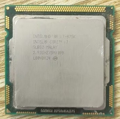 Intel Core i7-875K 2.93-3.6 GHz 4-Core 8M LGA 1156 Cache 95W CPU ...