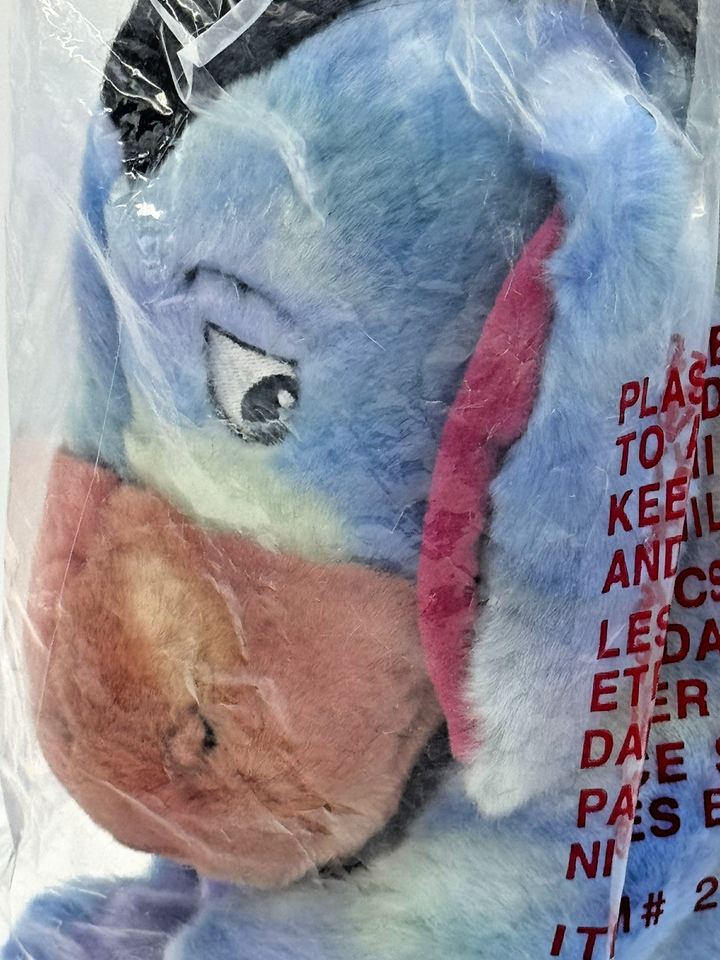 Disney Store Ice Cream Eeyore Plush Blue Purple Tie Dye Stuffed Animal ...