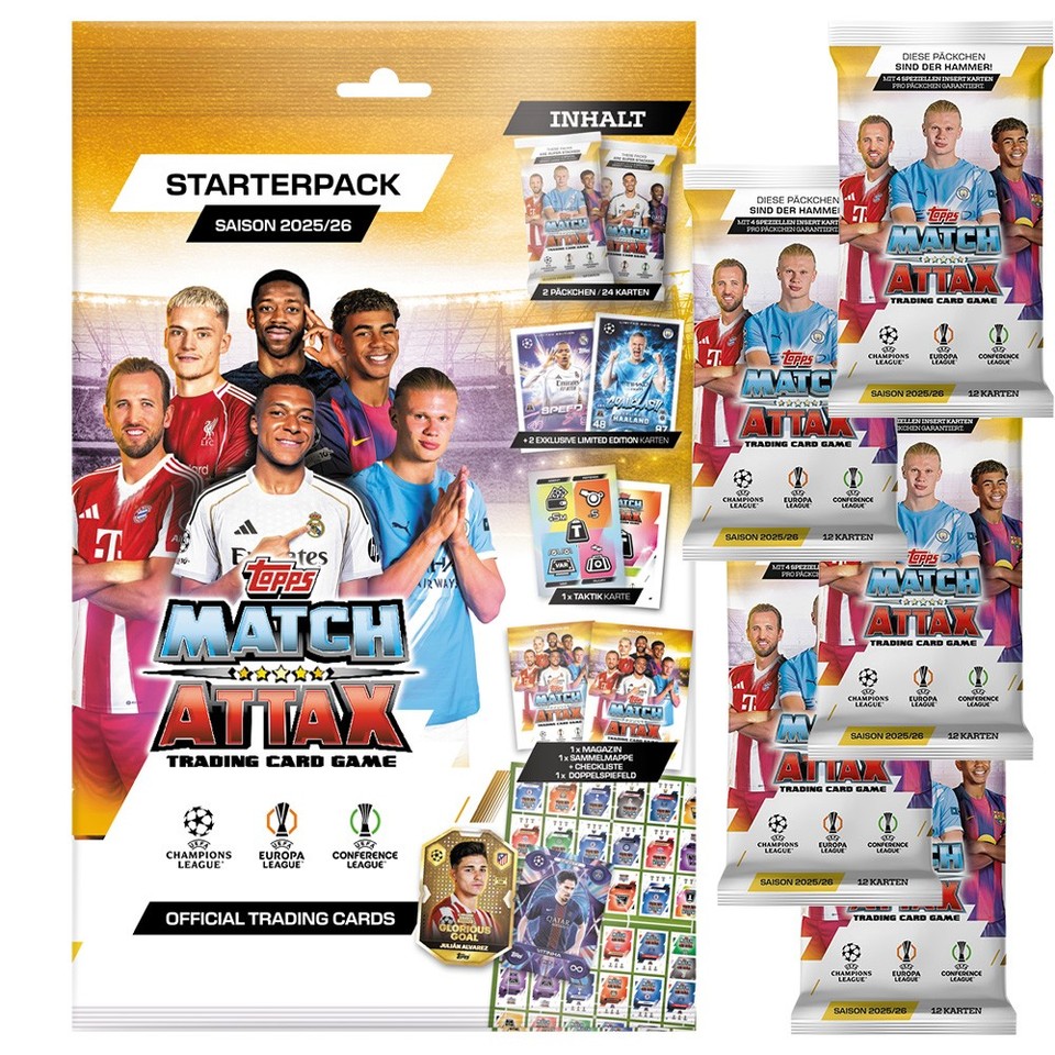 Match Attax Champions League 2025/26 Trading Cards Display Starter ...