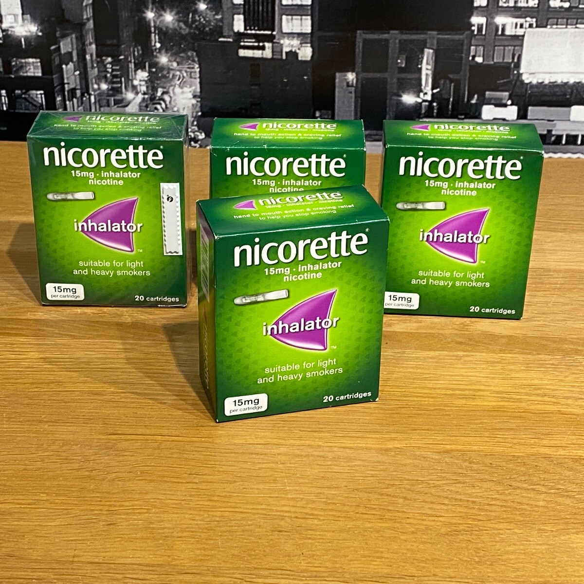 🟢 Nicorette Inhalator 15mg Nicotine for Light and Heavy Smokers x 20 ...