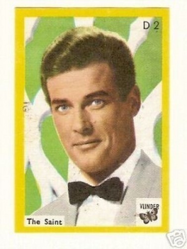 Roger Moore The Saint Vintage 1960s Vlinder Matchbox Label B | eBay