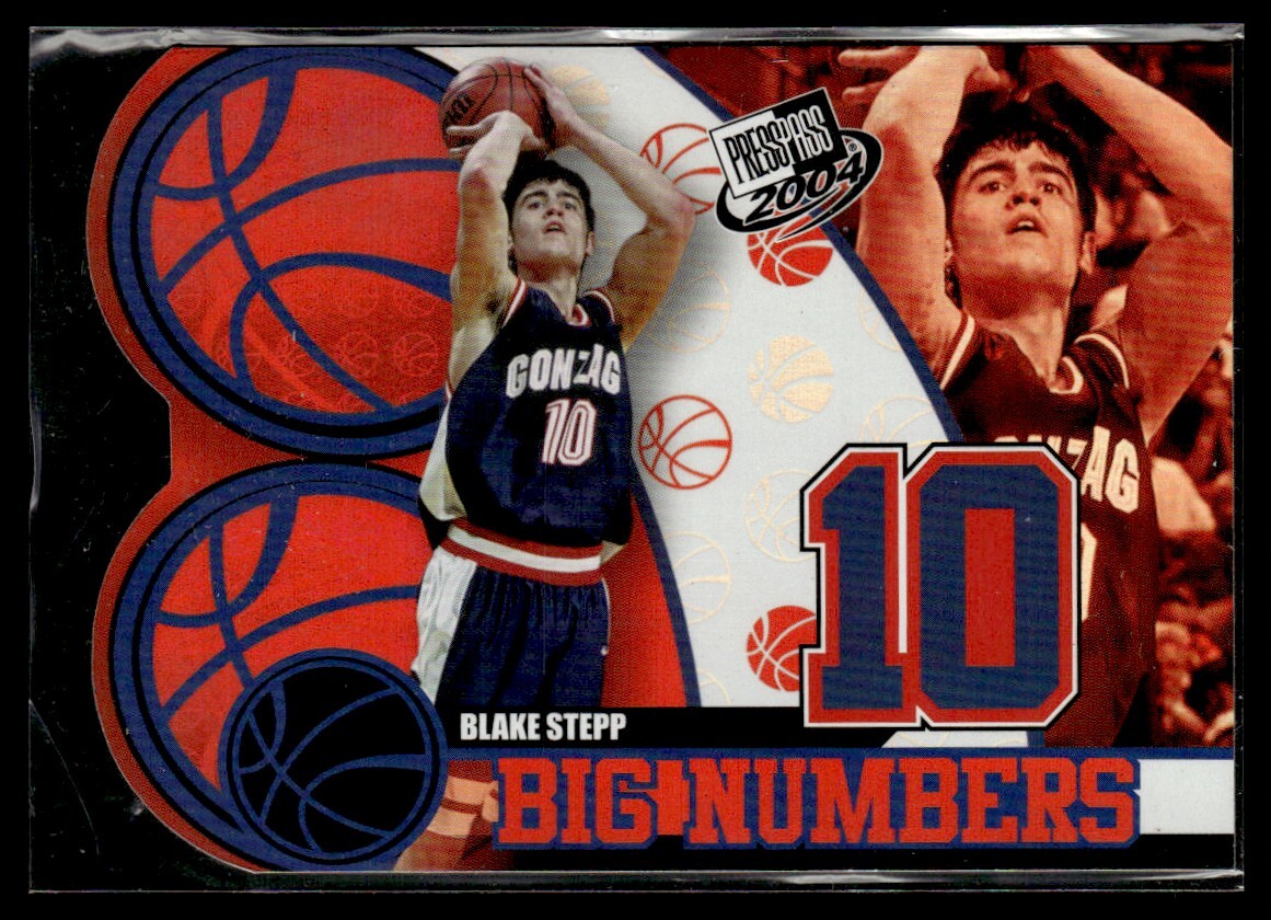 2004-05 Press Pass Big Numbers Blake Stepp Gonzaga Bulldogs #BN1 | eBay