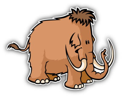 Woolly Mammoth Car Bumper Sticker Decal | eBay